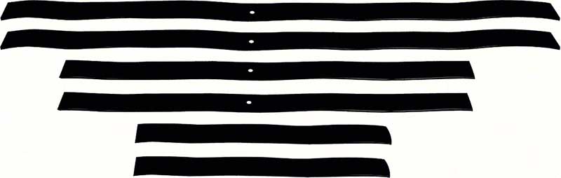 Fits 1967-69 Camaro Firebird Leaf Spring Liner 4 Leaf 6 pc OER | RPI ...